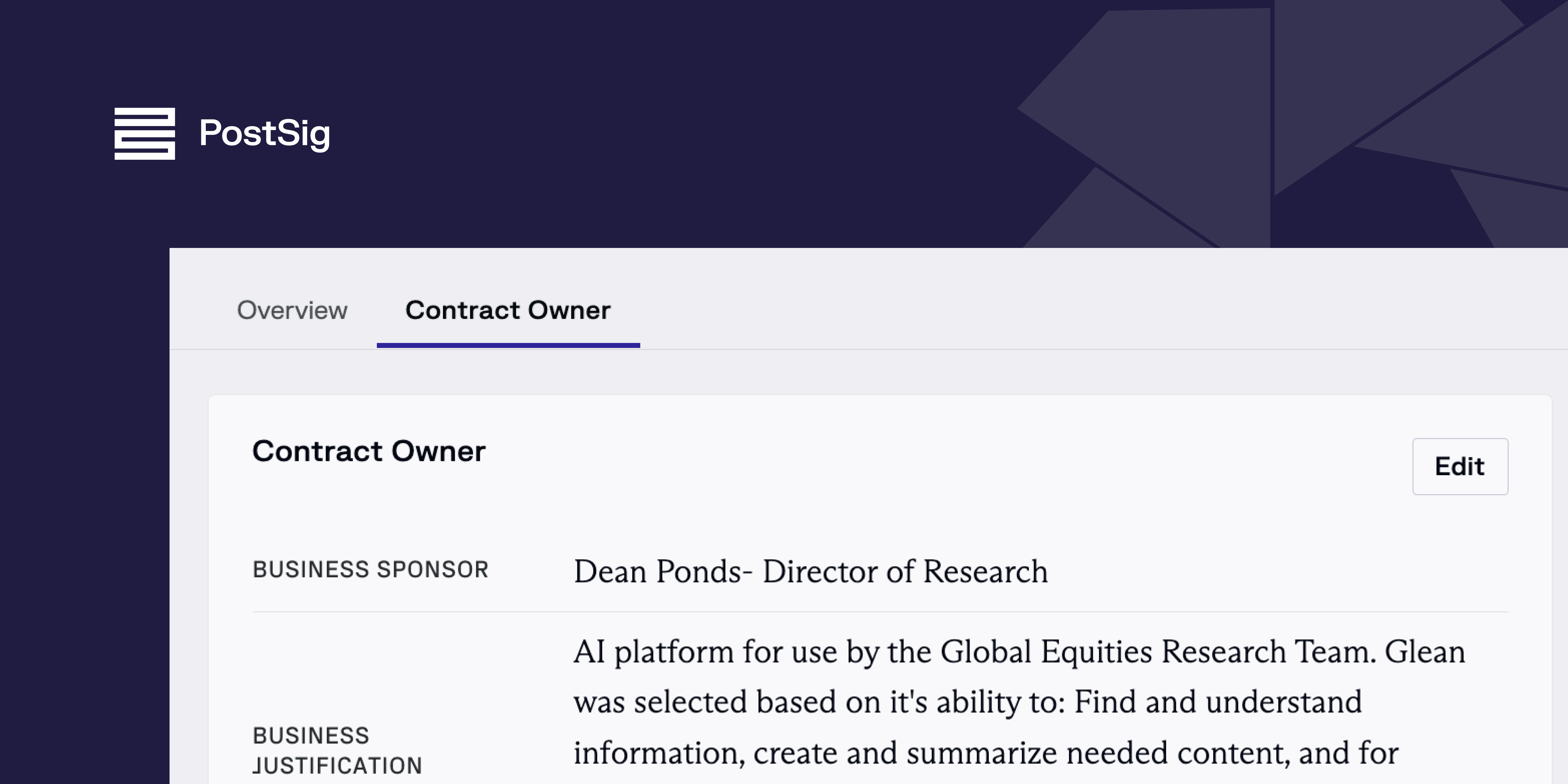 Simplifying Contract Collaboration and Ownership with PostSig